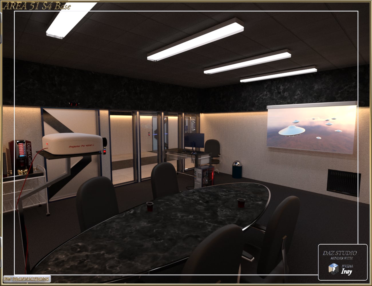 PW Area 51 S4 Base | Daz 3D