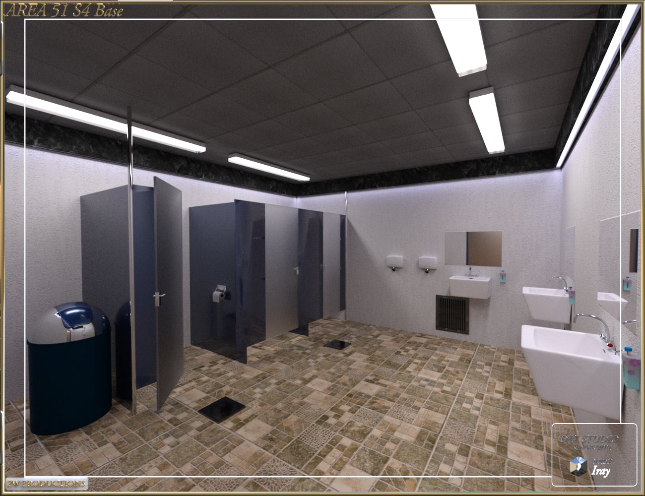 PW Area 51 S4 Base | Daz 3D