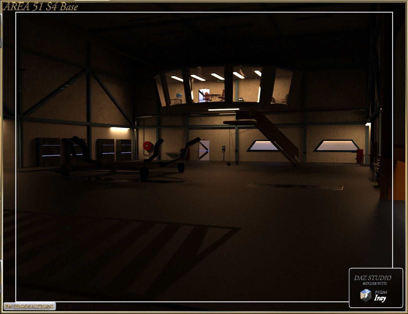 PW Area 51 S4 Base | Daz 3D