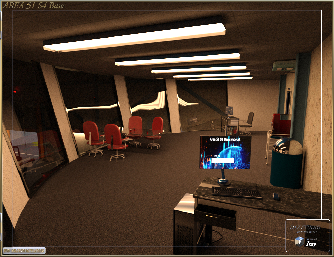 PW Area 51 S4 Base | Daz 3D
