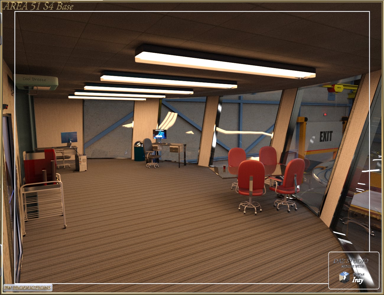 PW Area 51 S4 Base | Daz 3D