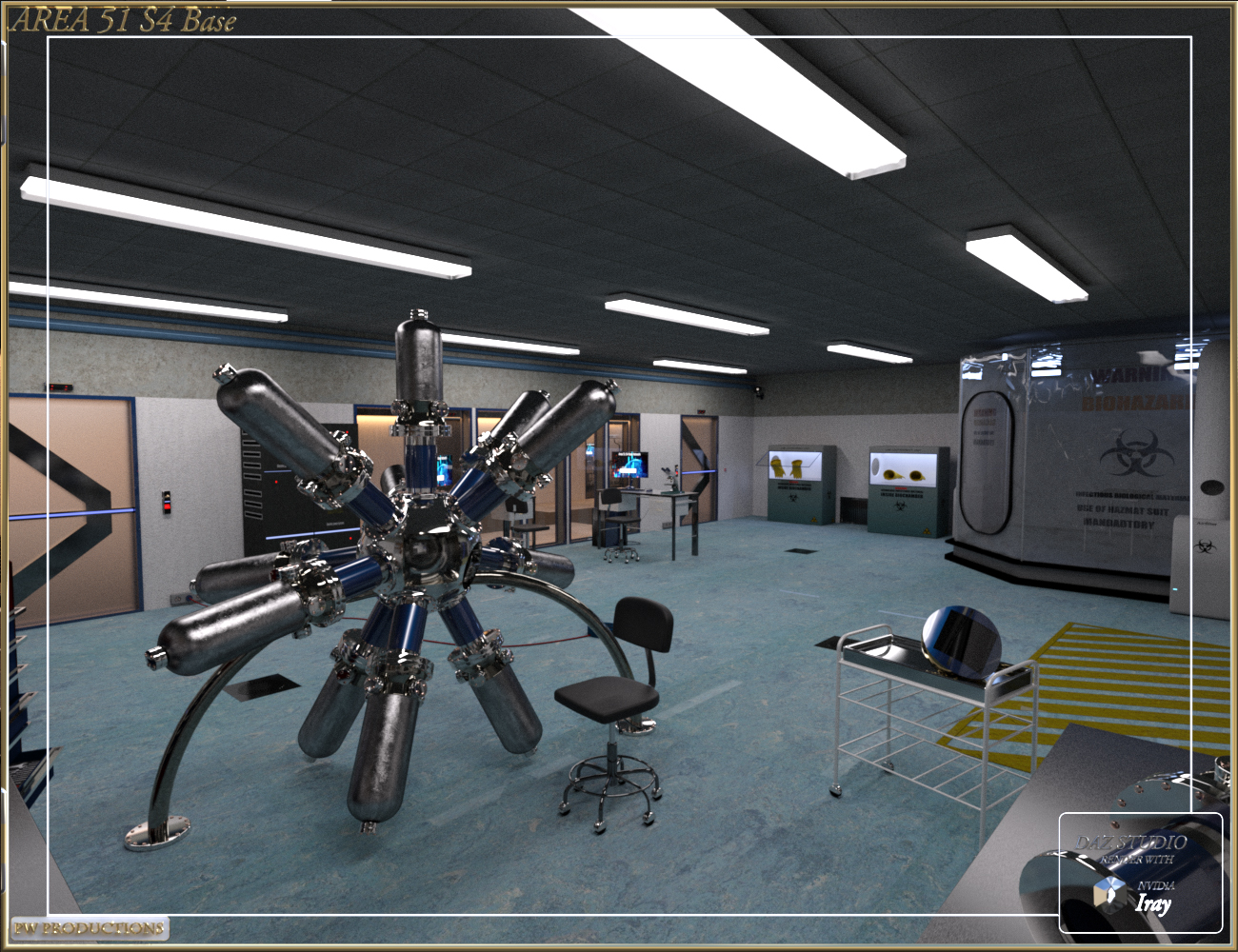 PW Area 51 S4 Base | Daz 3D