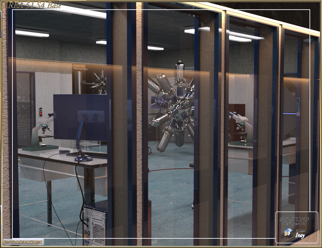 PW Area 51 S4 Base | Daz 3D