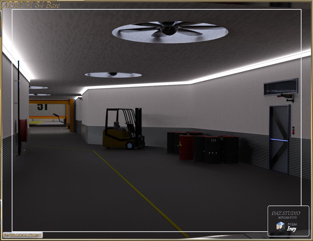 PW Area 51 S4 Base | Daz 3D