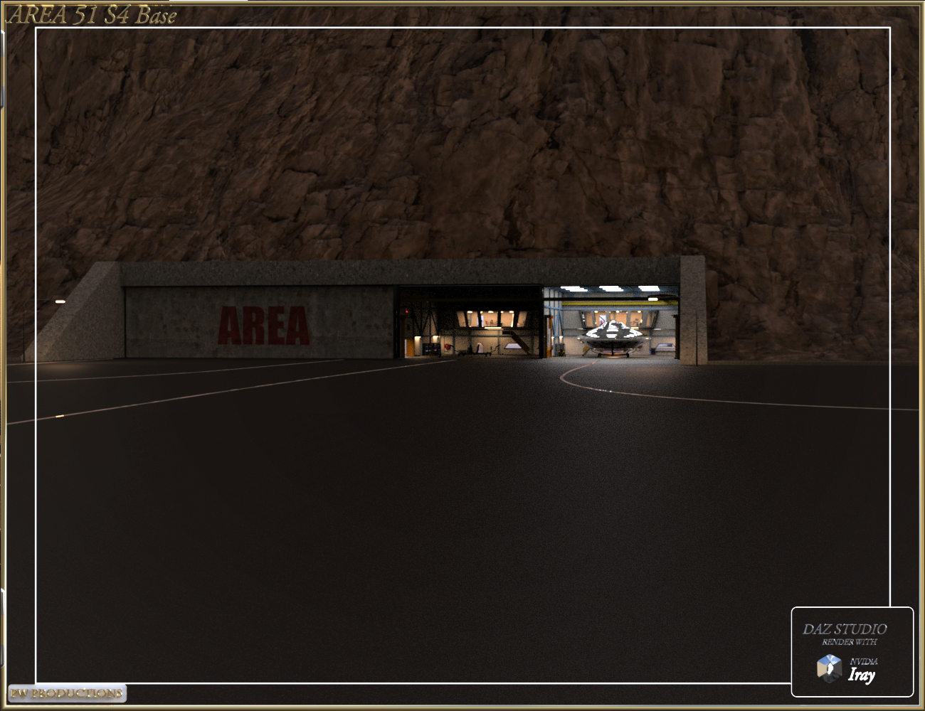 PW Area 51 S4 Base | Daz 3D