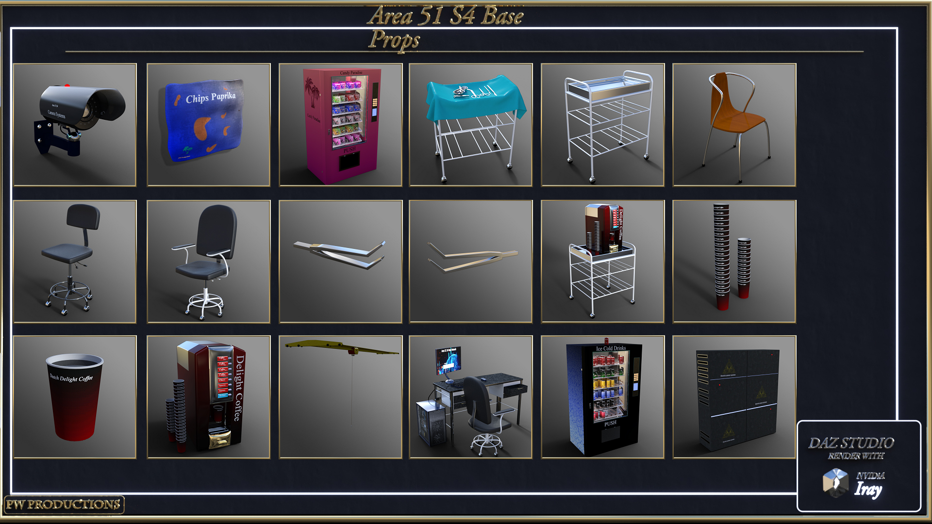 PW Area 51 S4 Base | Daz 3D