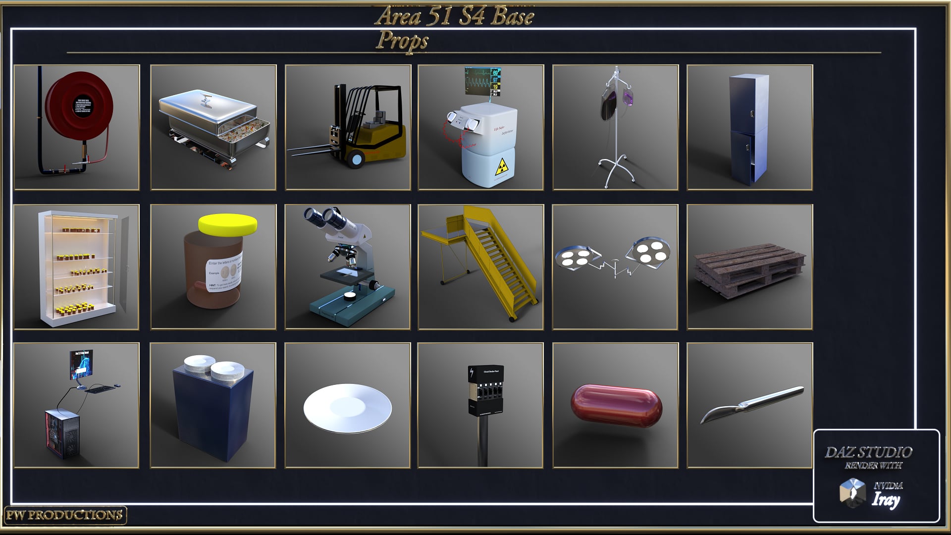 PW Area 51 S4 Base | Daz 3D