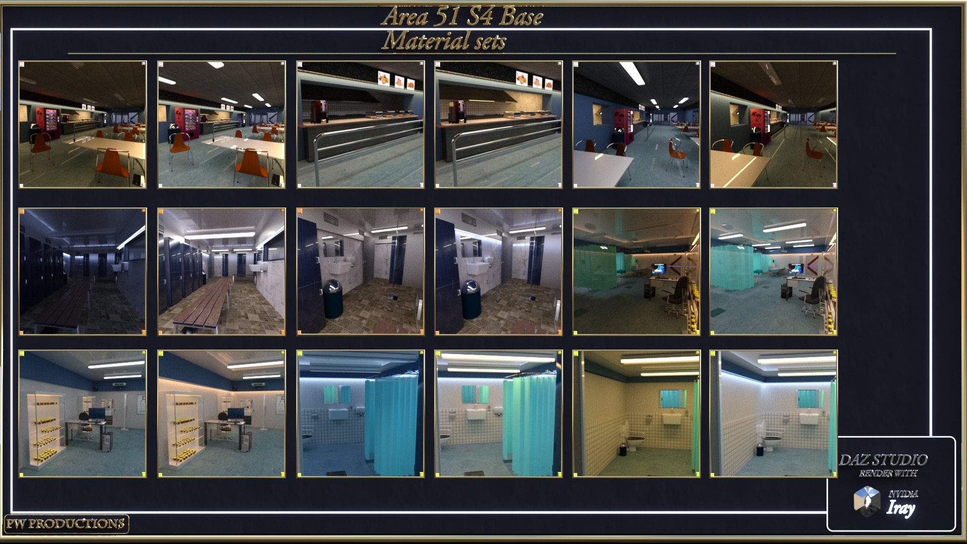 PW Area 51 S4 Base | Daz 3D