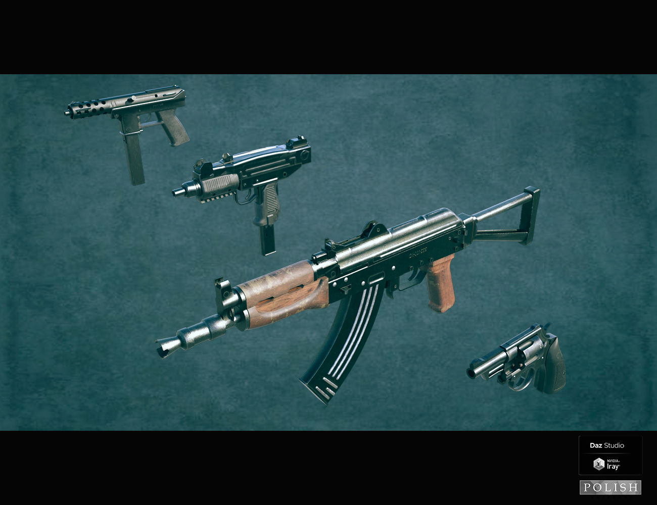 Gangster Weapon Bundle | Daz 3D