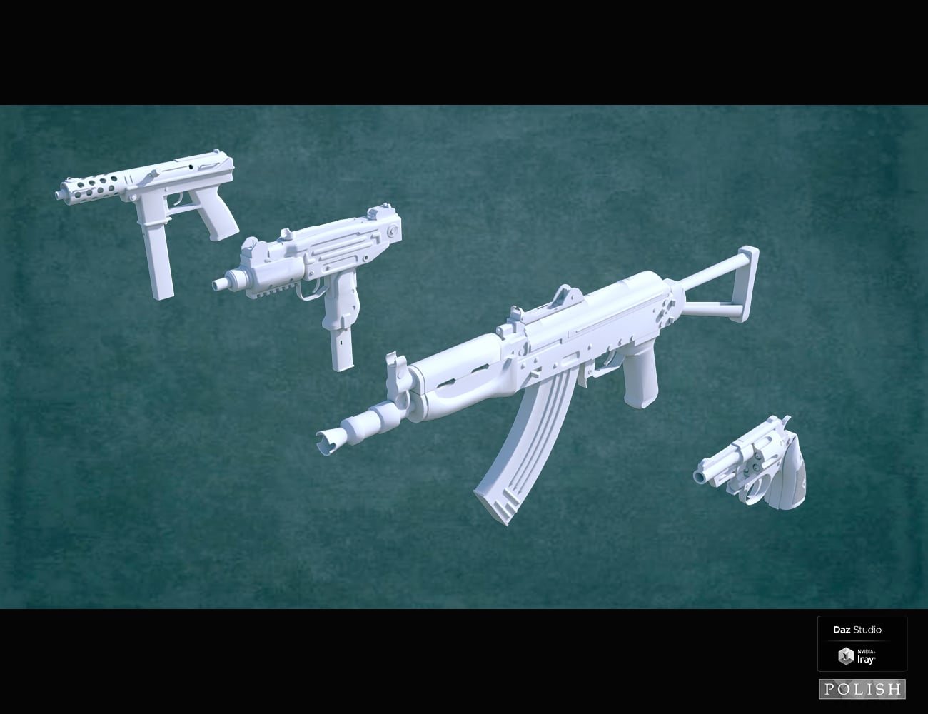 Gangster Weapon Bundle | Daz 3D