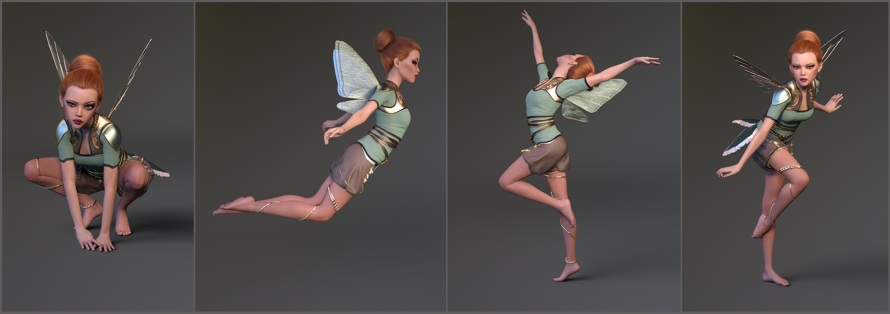 Z Magic Fairy Poses and Expressions for Rynne 8 | Daz 3D