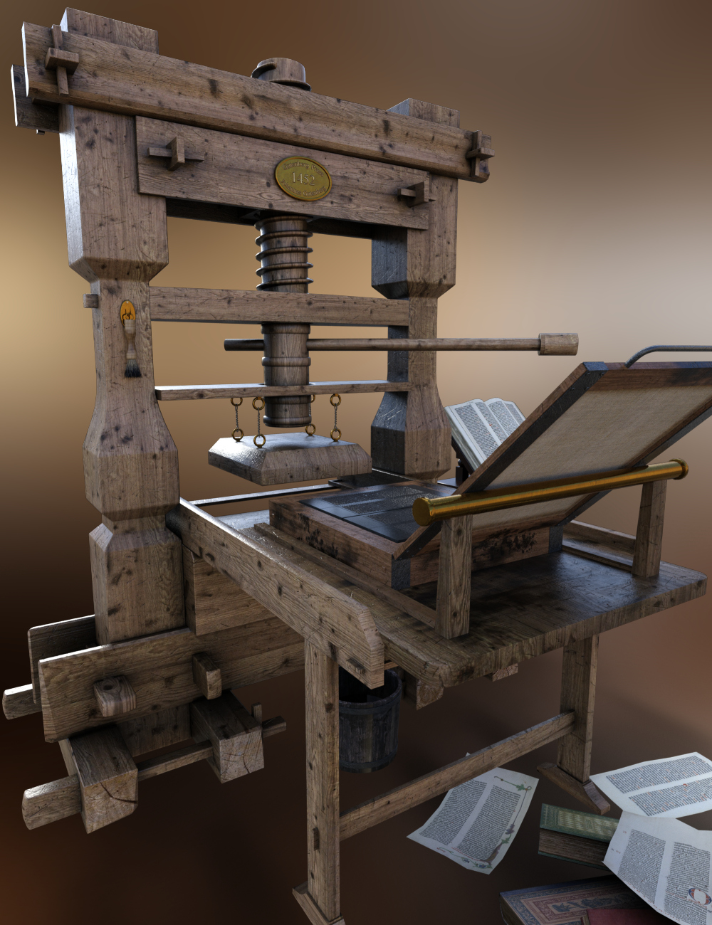 Printers Workshop Props | Daz 3D
