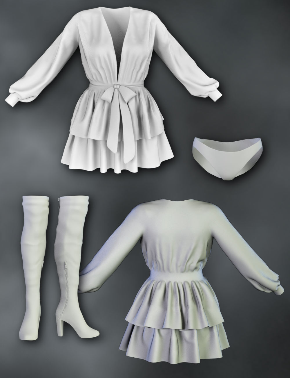 dForce Riley Outfit for Genesis 8 Female(s) | Daz 3D