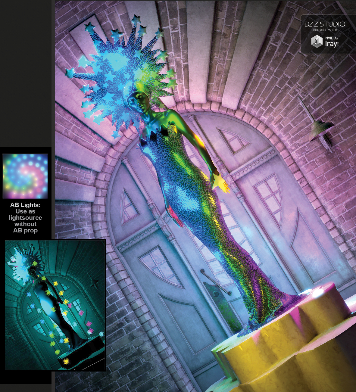 Aurora Borealis Prop and Lights | Daz 3D