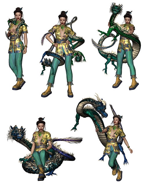 Dragon Princess Poses | Daz 3D