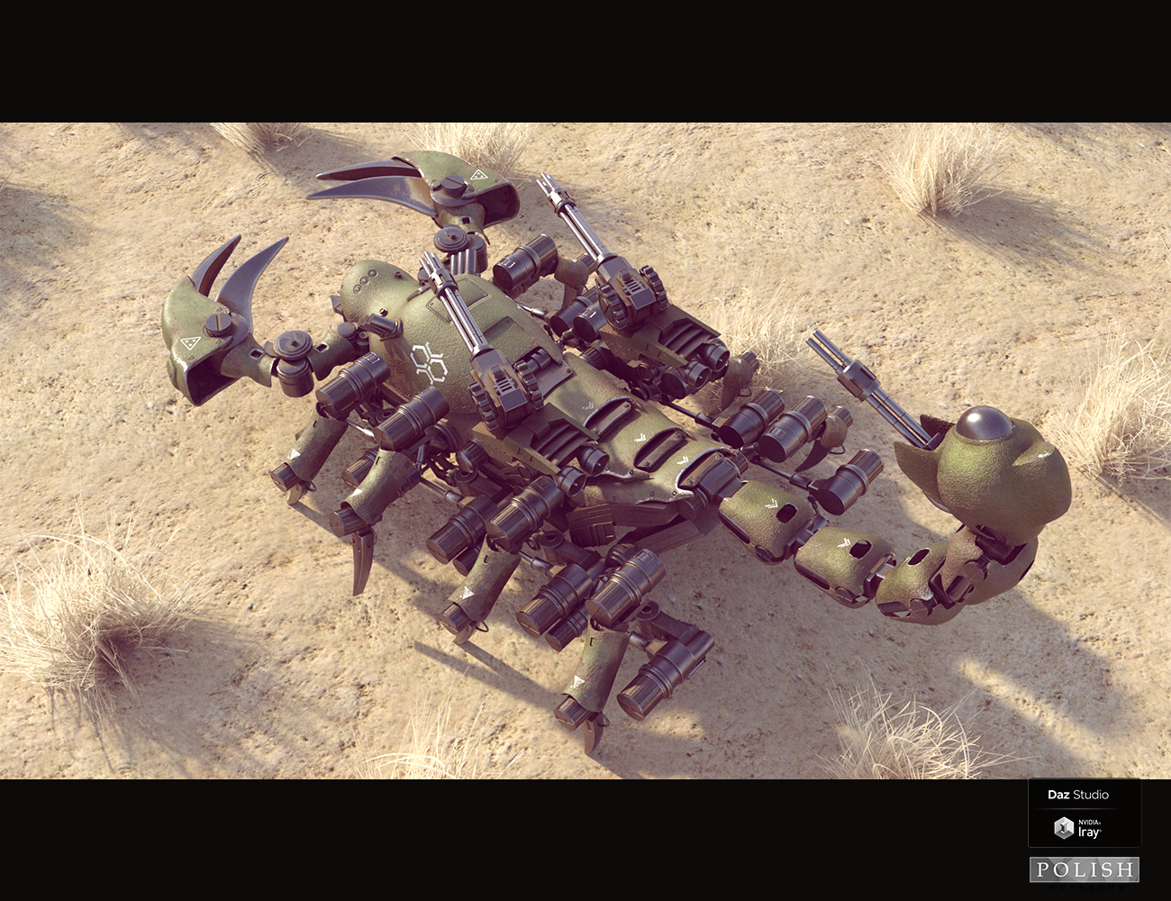 Sci-Fi Scorpion Mecha | Daz 3D
