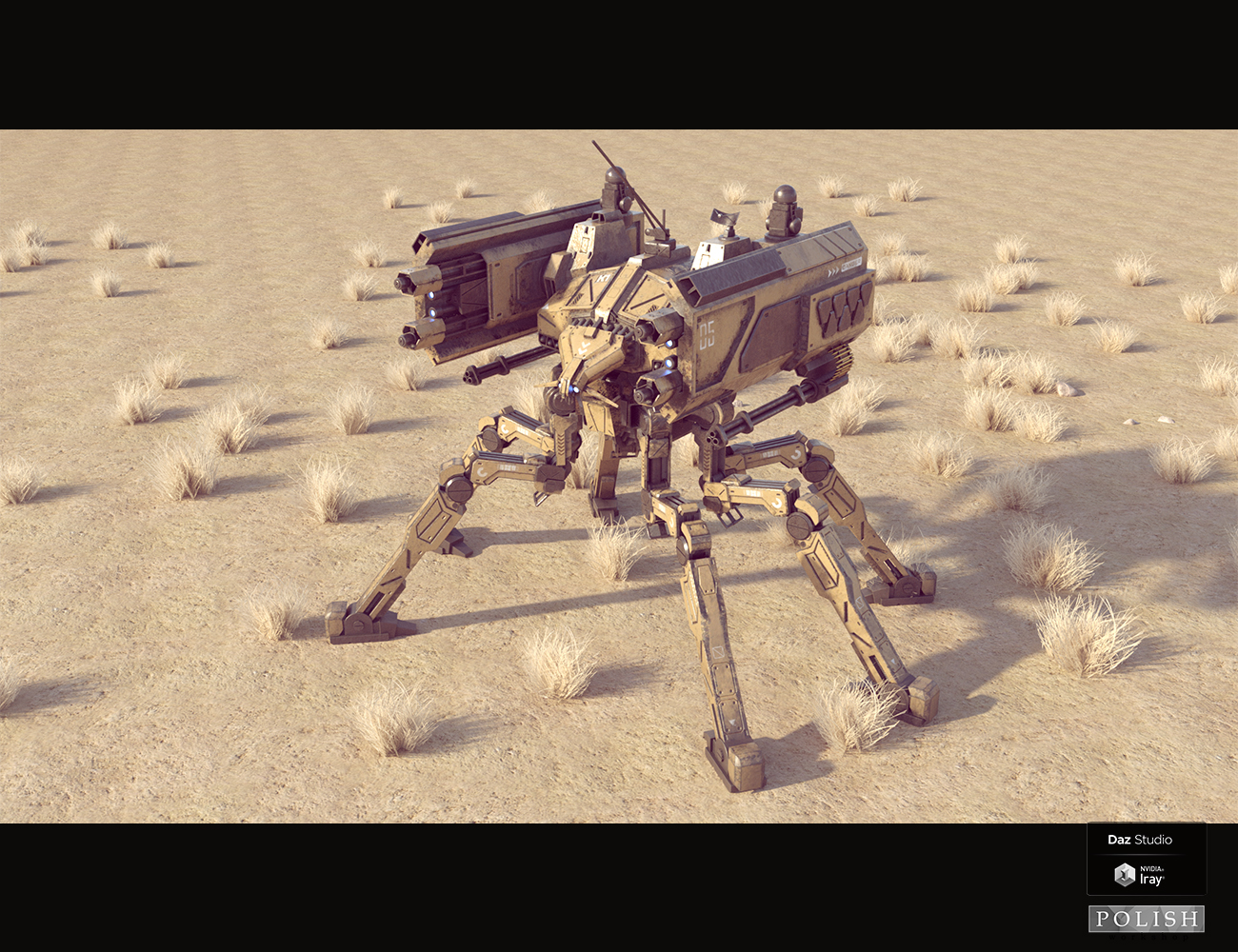 Sci-Fi SS Spider Mecha | Daz 3D