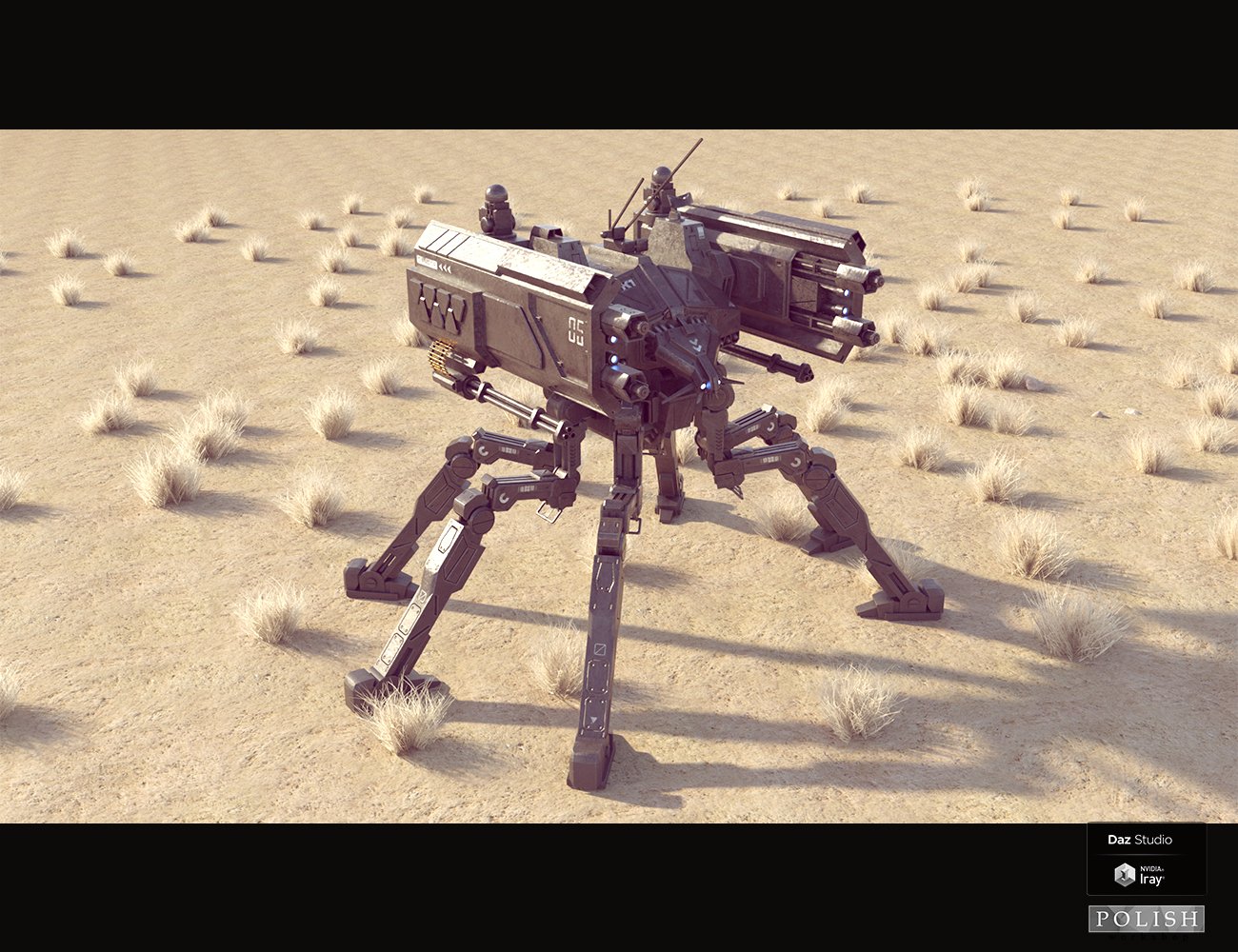Sci-Fi SS Spider Mecha | Daz 3D