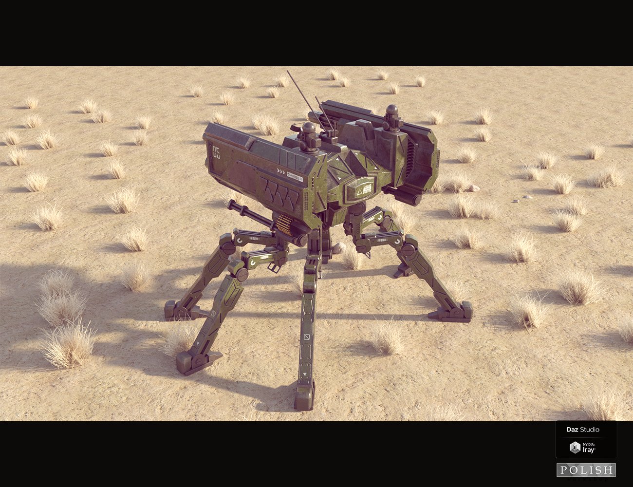 Sci-Fi SS Spider Mecha | Daz 3D