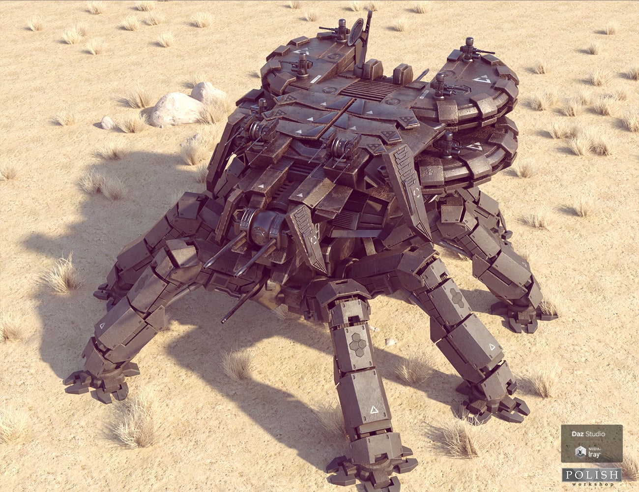 Sci-Fi LS Spider Mecha | Daz 3D