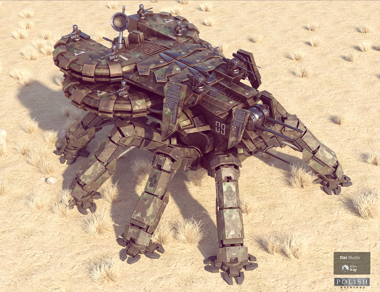 Sci-Fi LS Spider Mecha | Daz 3D