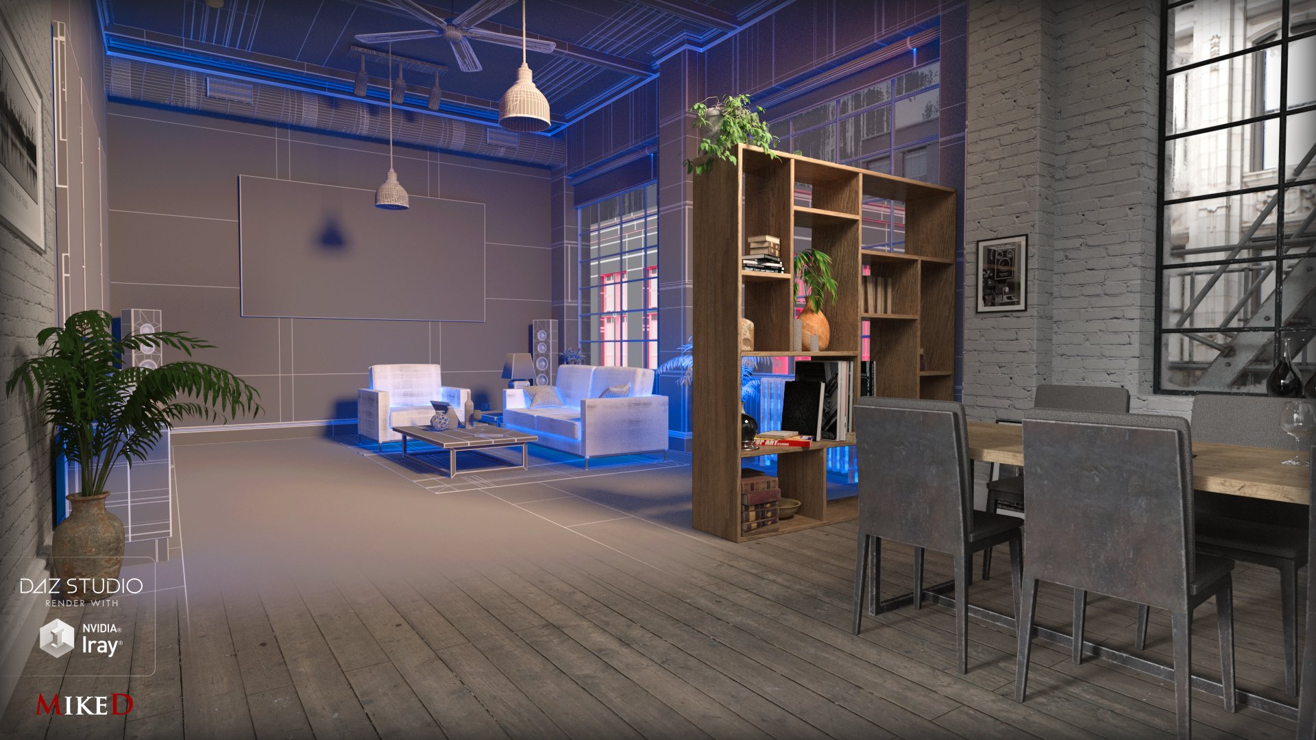 Wireframe Render for Iray | Daz 3D