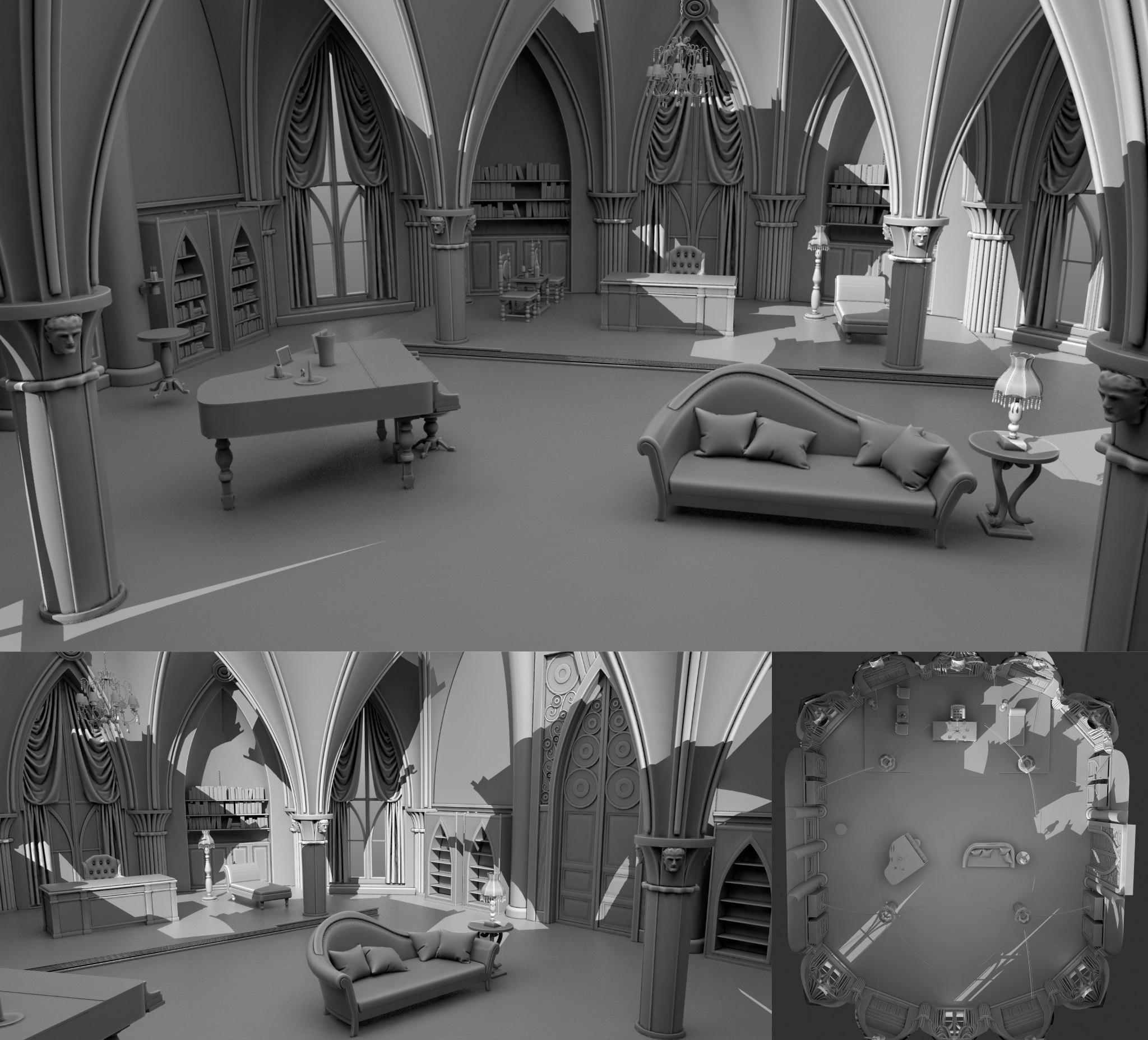 FG Gothic Hall | Daz 3D