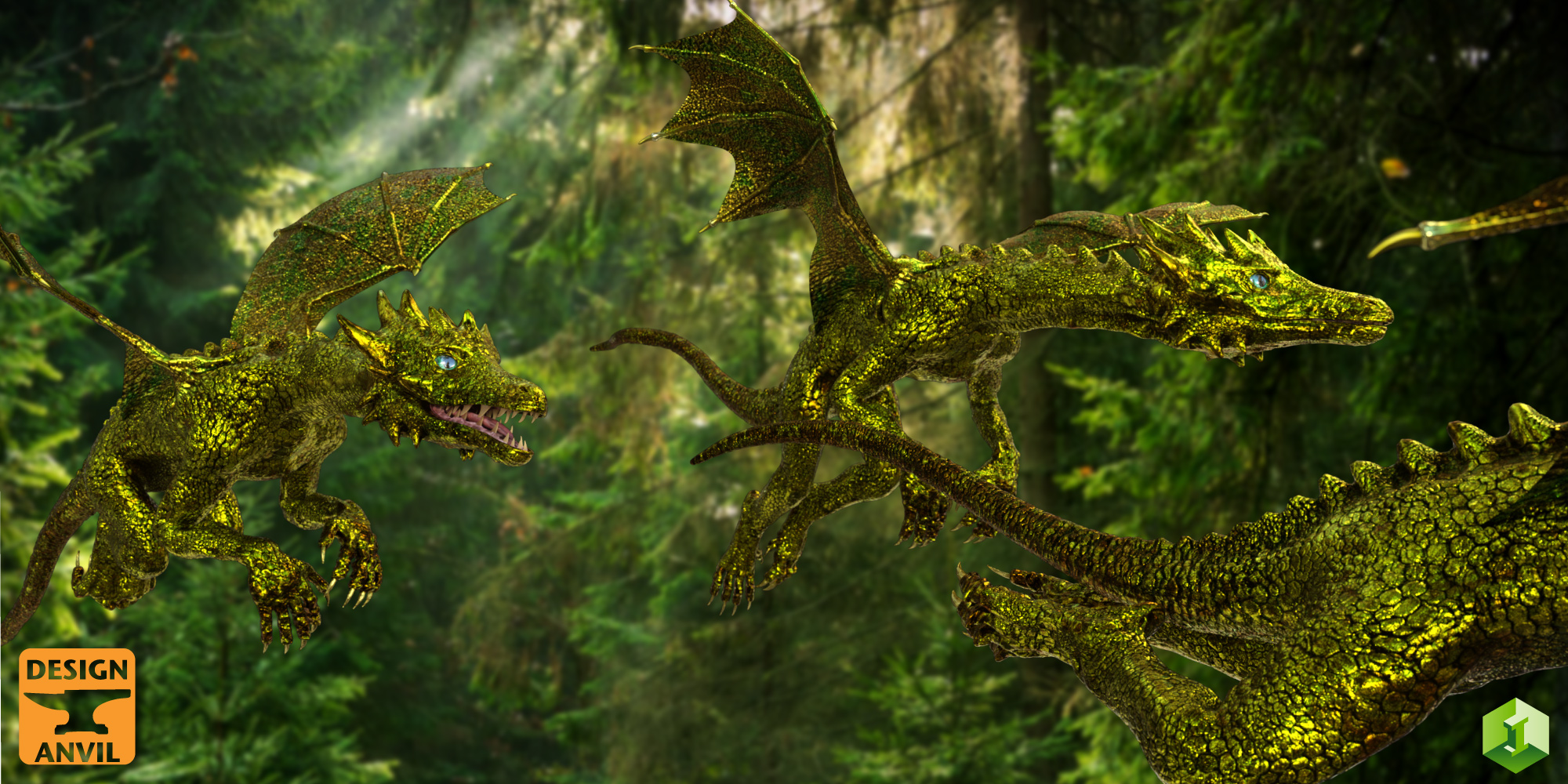 DA Dragonling HD for Daz Dragon 3 | Daz 3D