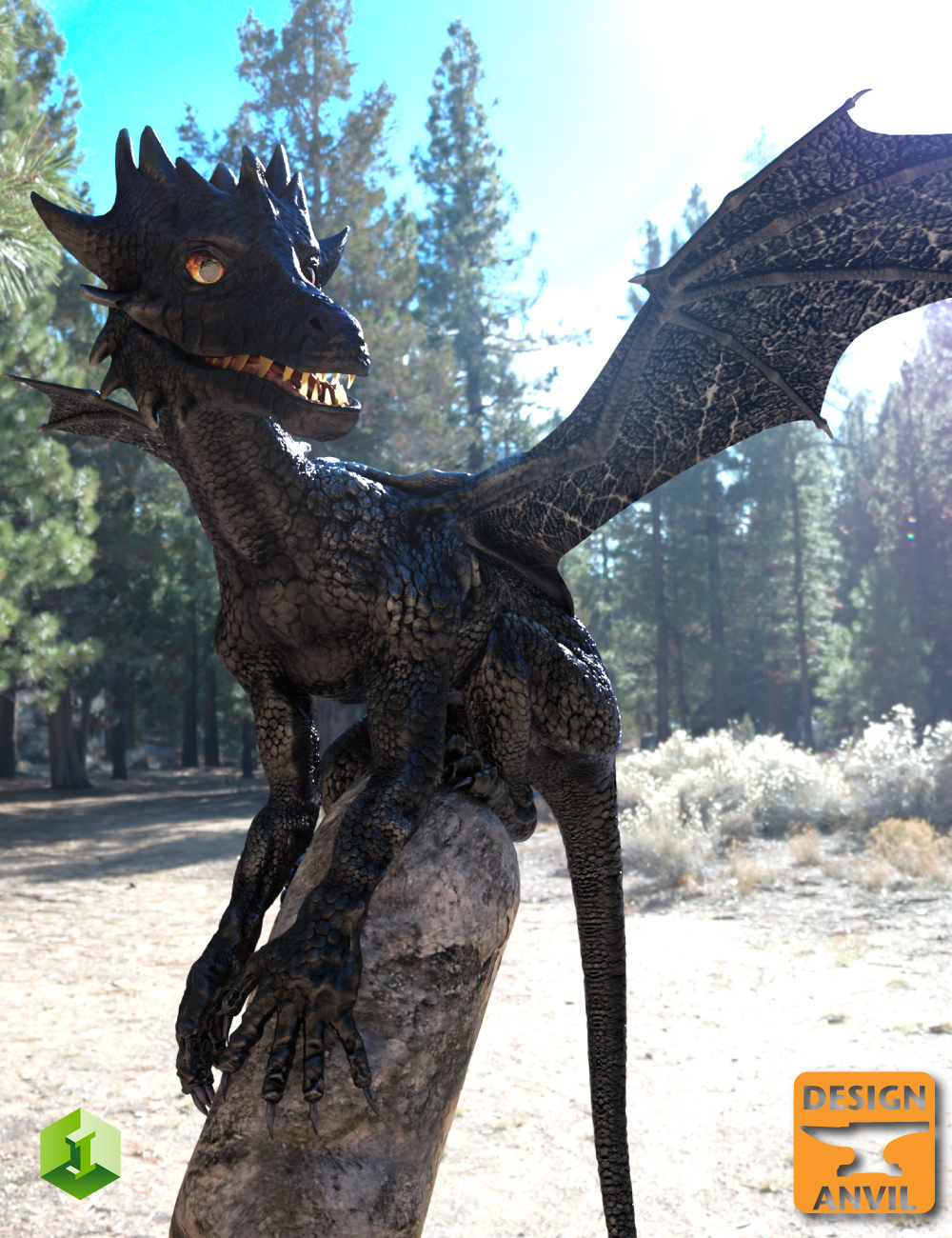 DA Dragonling HD for Daz Dragon 3 | Daz 3D
