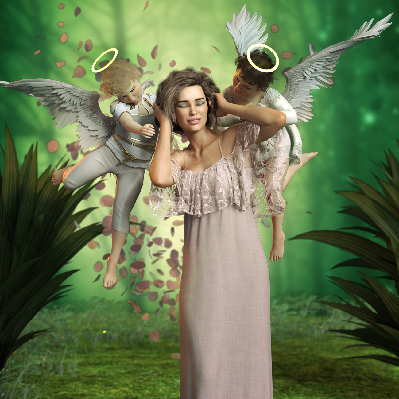 Z Guardian Angel Shape and Poses for Genesis 8 Female | Daz 3D