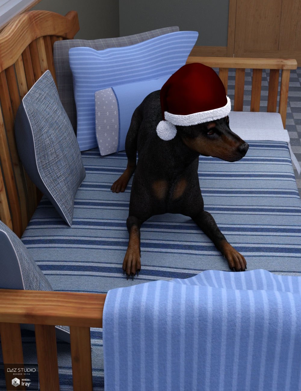 Day Bed Daz 3d