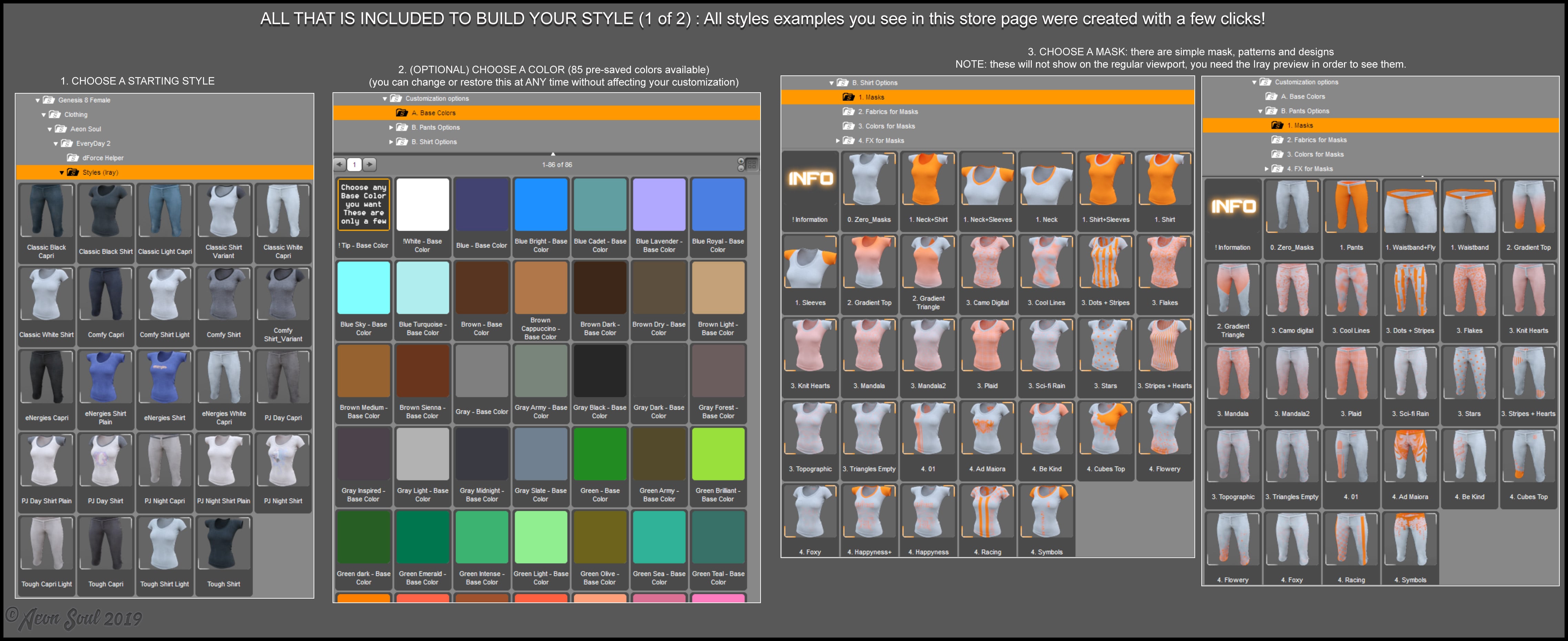 Customize vol 1 for Everyday 2 | Daz 3D