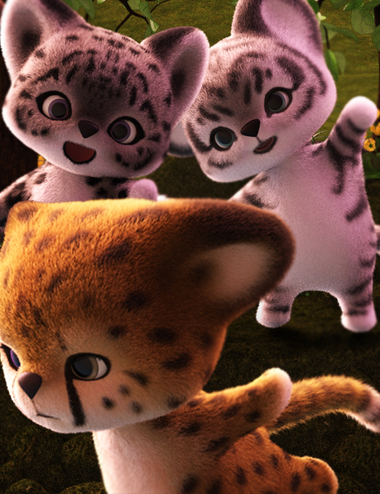 Little Puma Poses for Pounce the Puma | Daz 3D