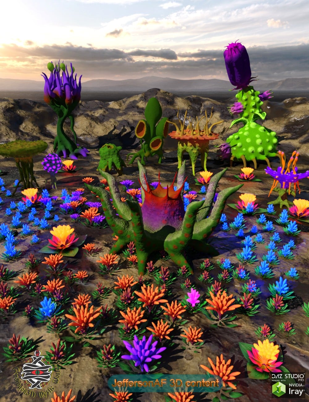 My Aliens Plants for Iray | Daz 3D