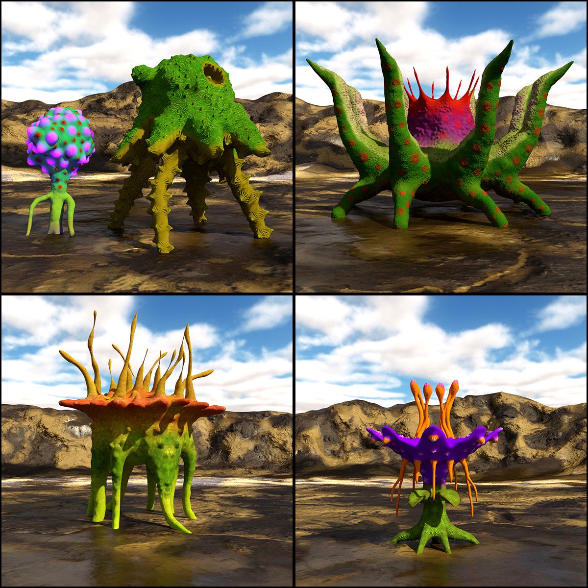 My Aliens Plants for Iray | Daz 3D