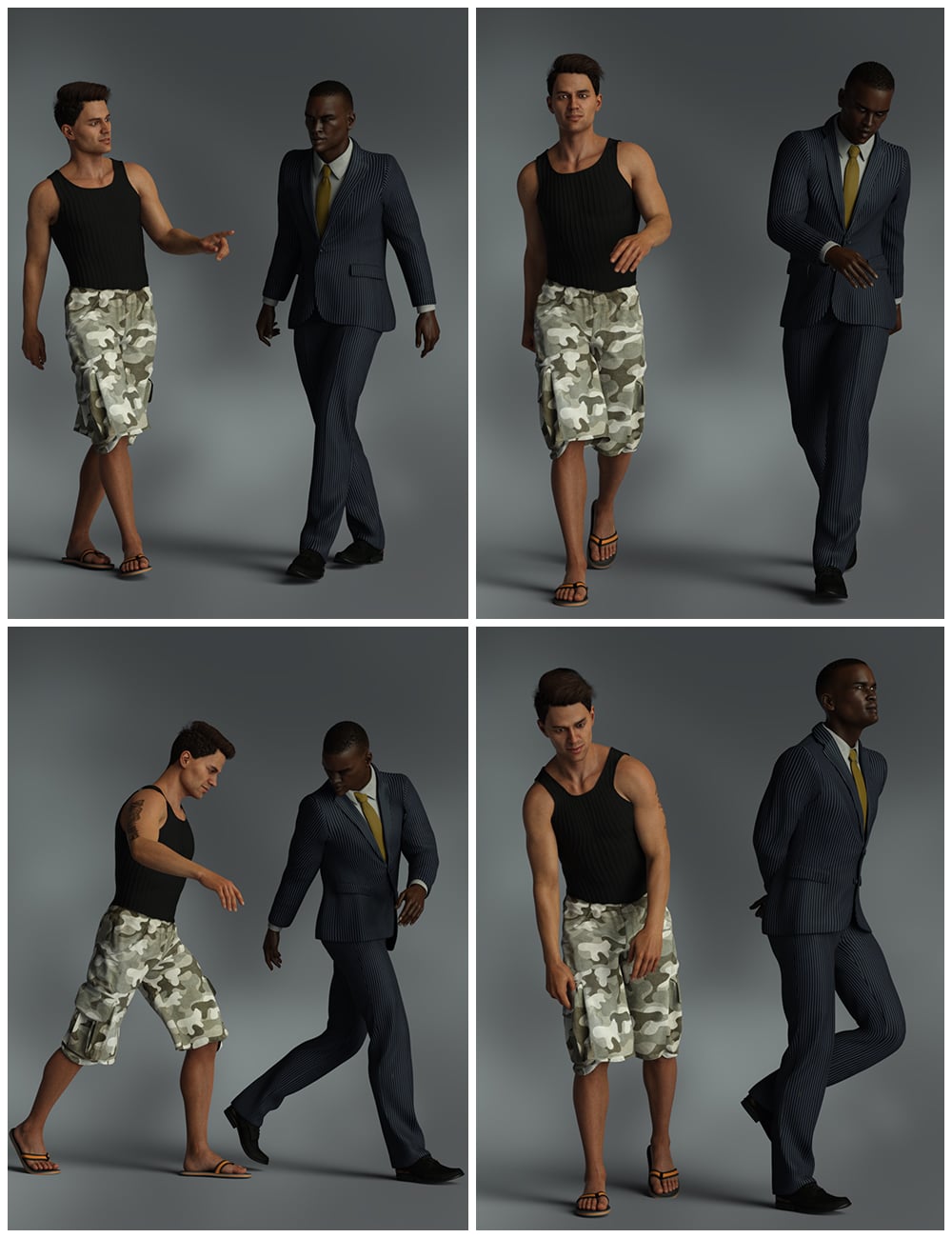 IGD Motion Series: Walk Poses for Genesis 3 and 8 | Daz 3D