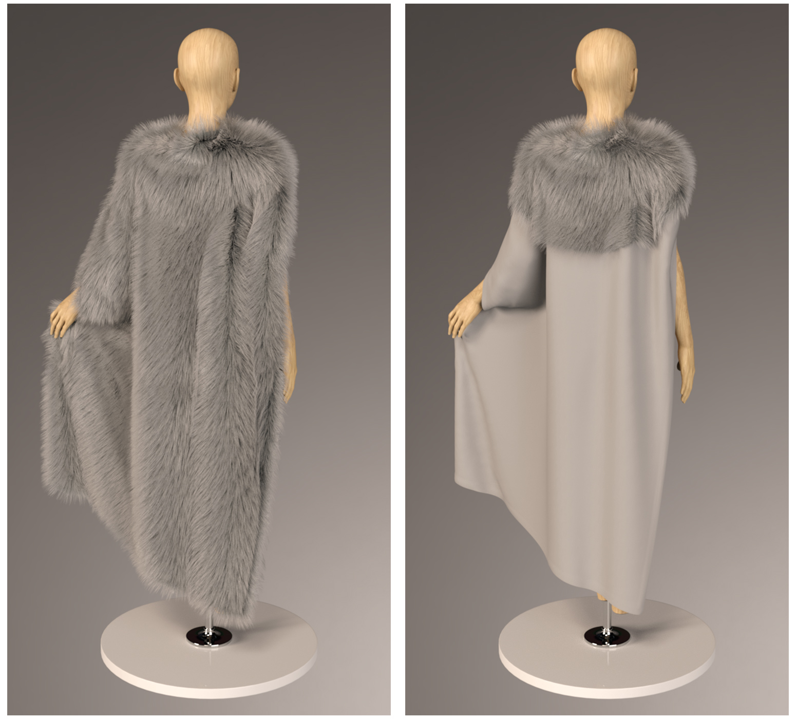 dForce Classic Fur Cape for Genesis 8 | Daz 3D