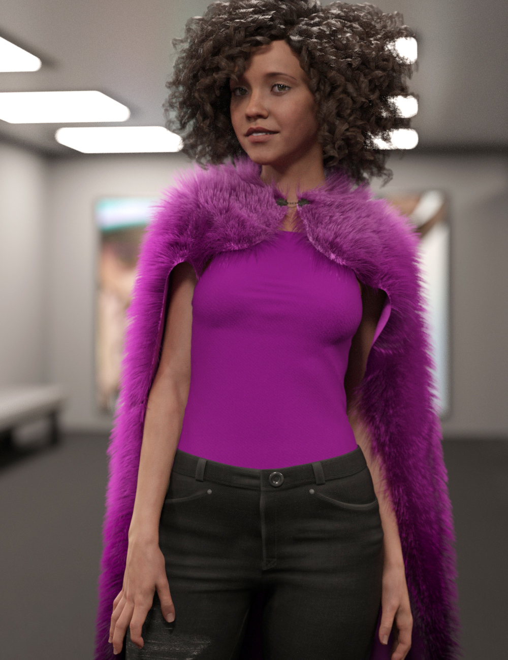 Classic Fur Cape Fashion Textures | Daz 3D