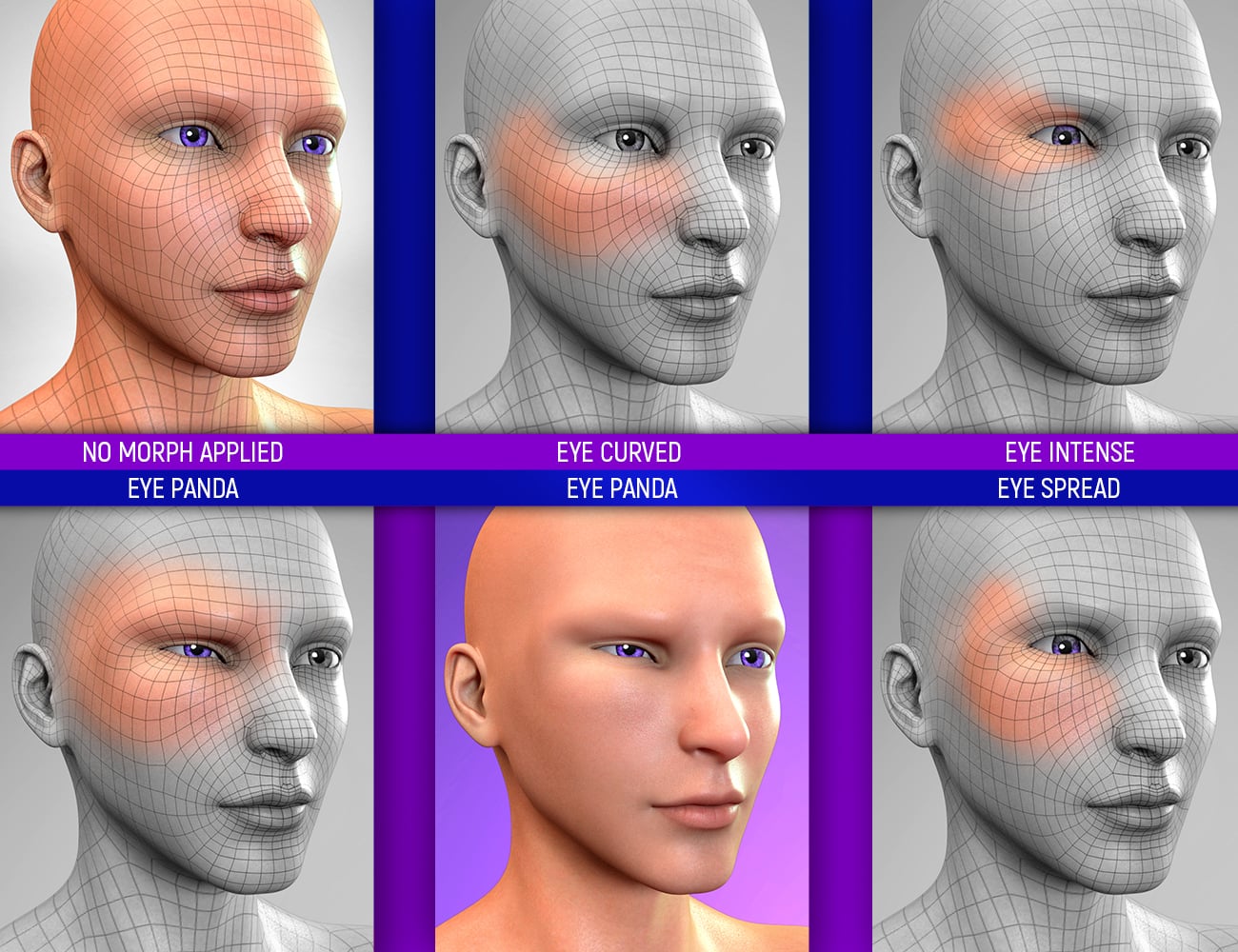 Face Bruises Morphs for Genesis 3 and 8 Male(s) | Daz 3D