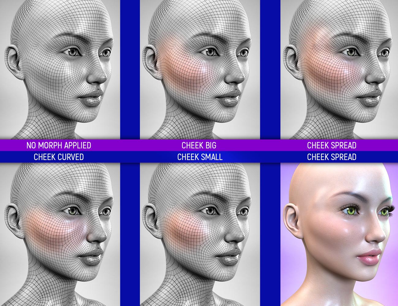Face Bruises Morphs for Genesis 3 & 8 Female(s) | Daz 3D