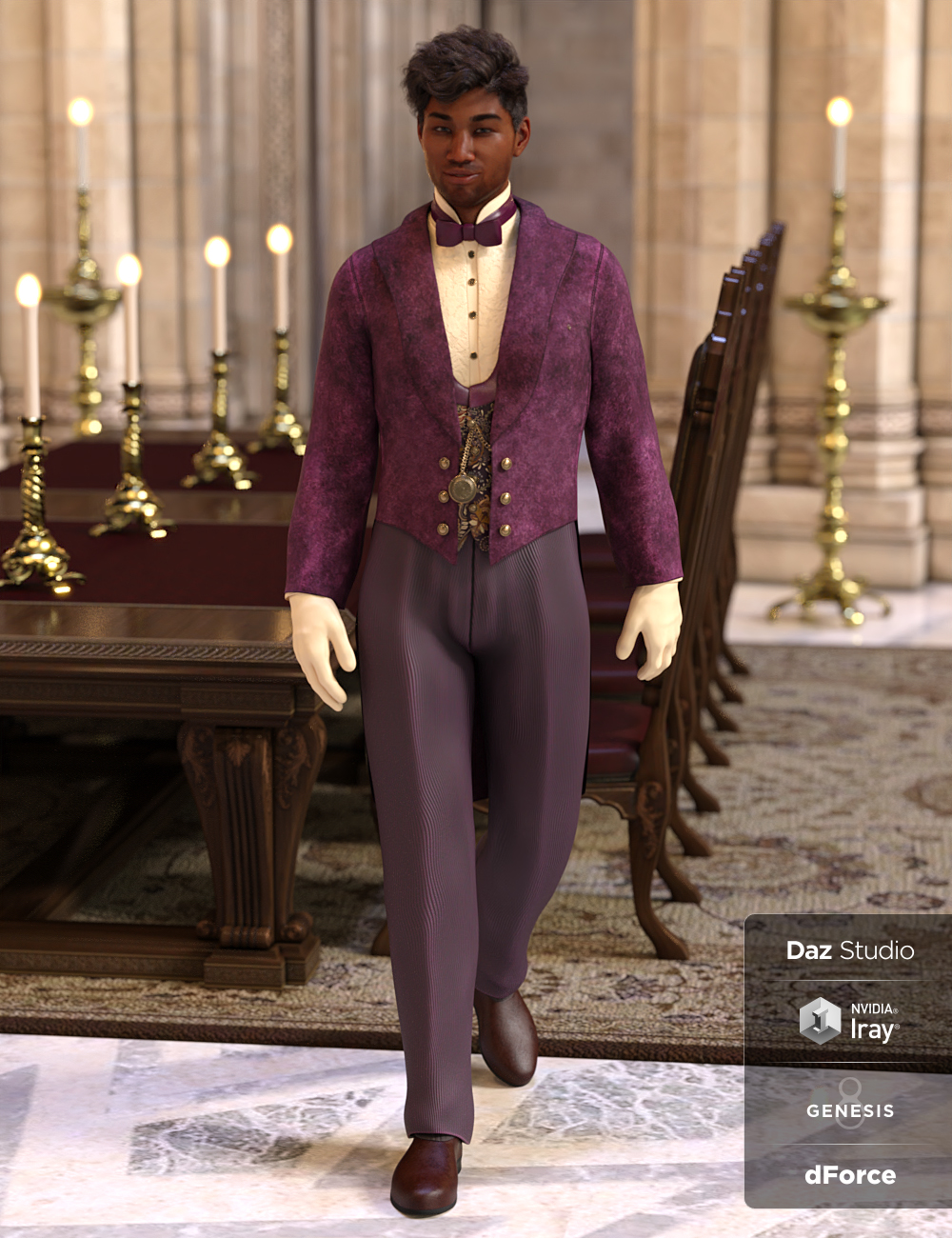 dForce Victorian Butler : Jeeves | Daz 3D