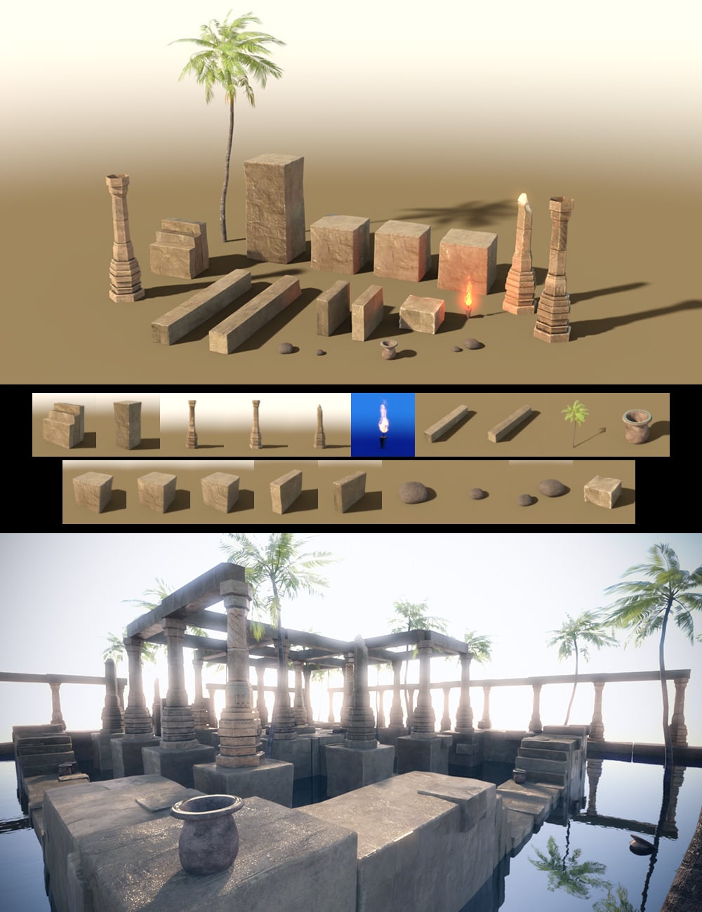 Ancient Dungeon Kit | Daz 3D