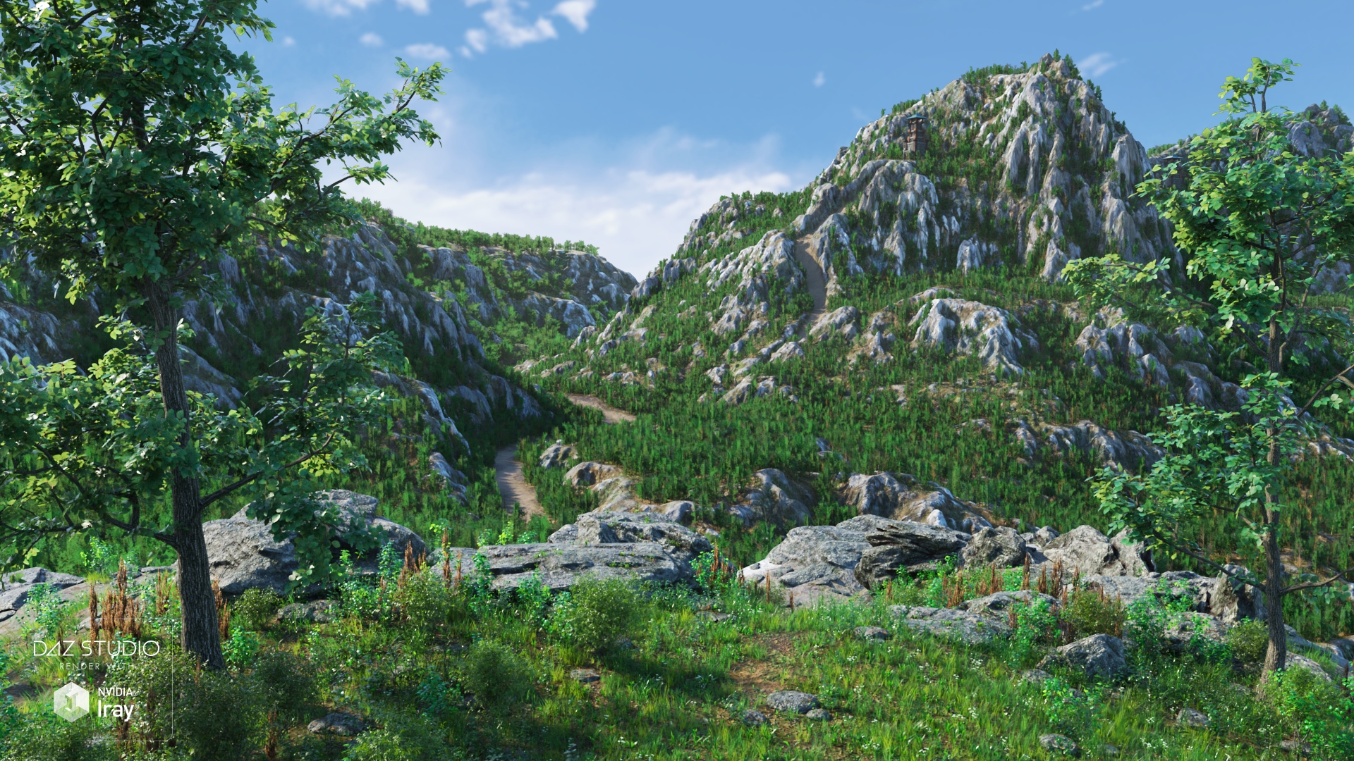Valley and Hills | Daz 3D
