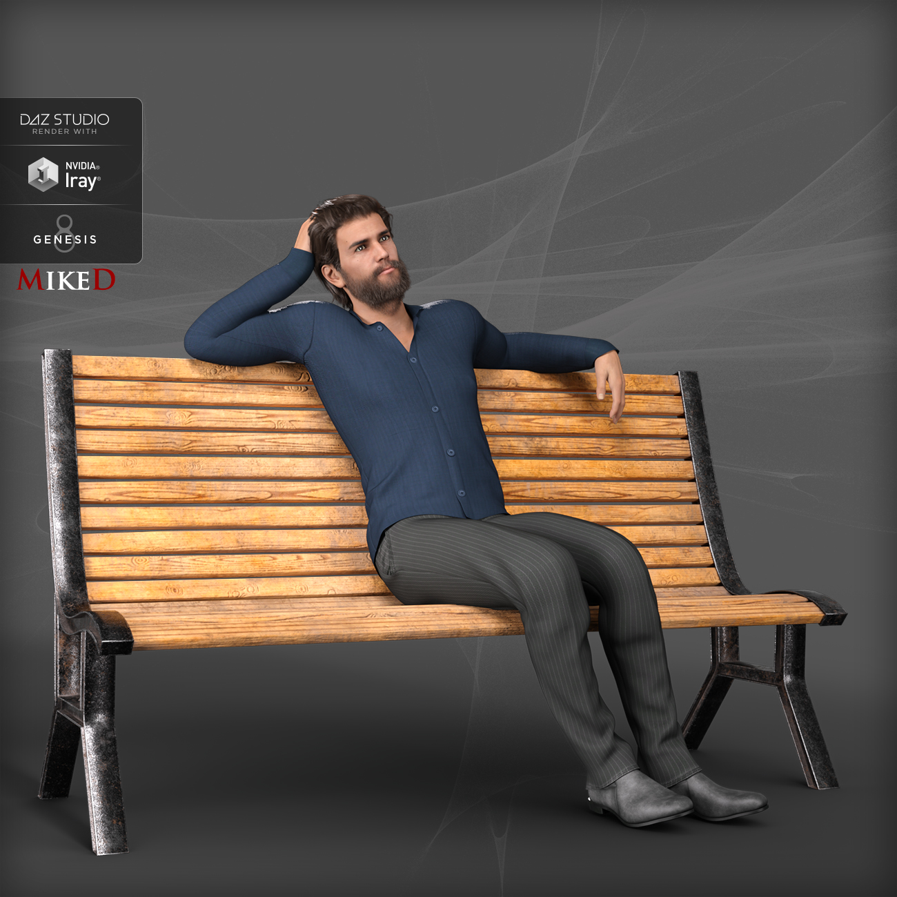 MD Bench Prop and Poses for Genesis 8 | Daz 3D