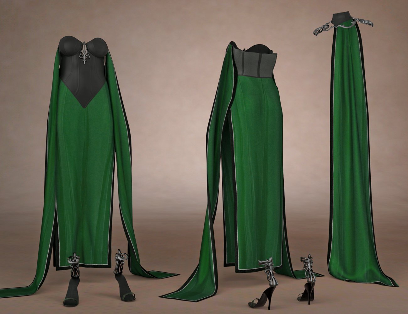 dForce Fantasy Cape Outfit Textures | Daz 3D