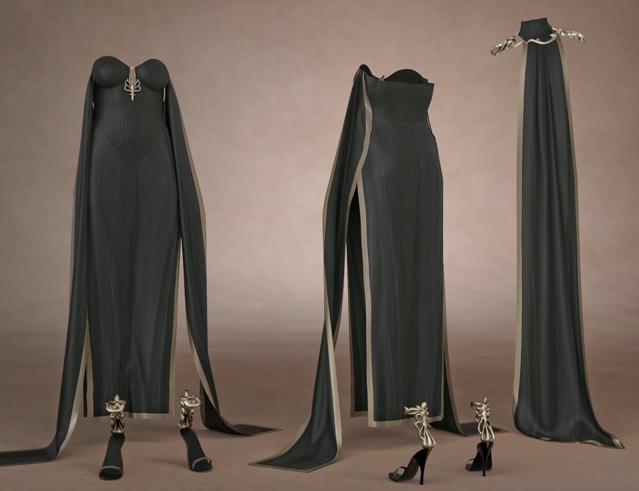 dForce Fantasy Cape Outfit Textures | Daz 3D