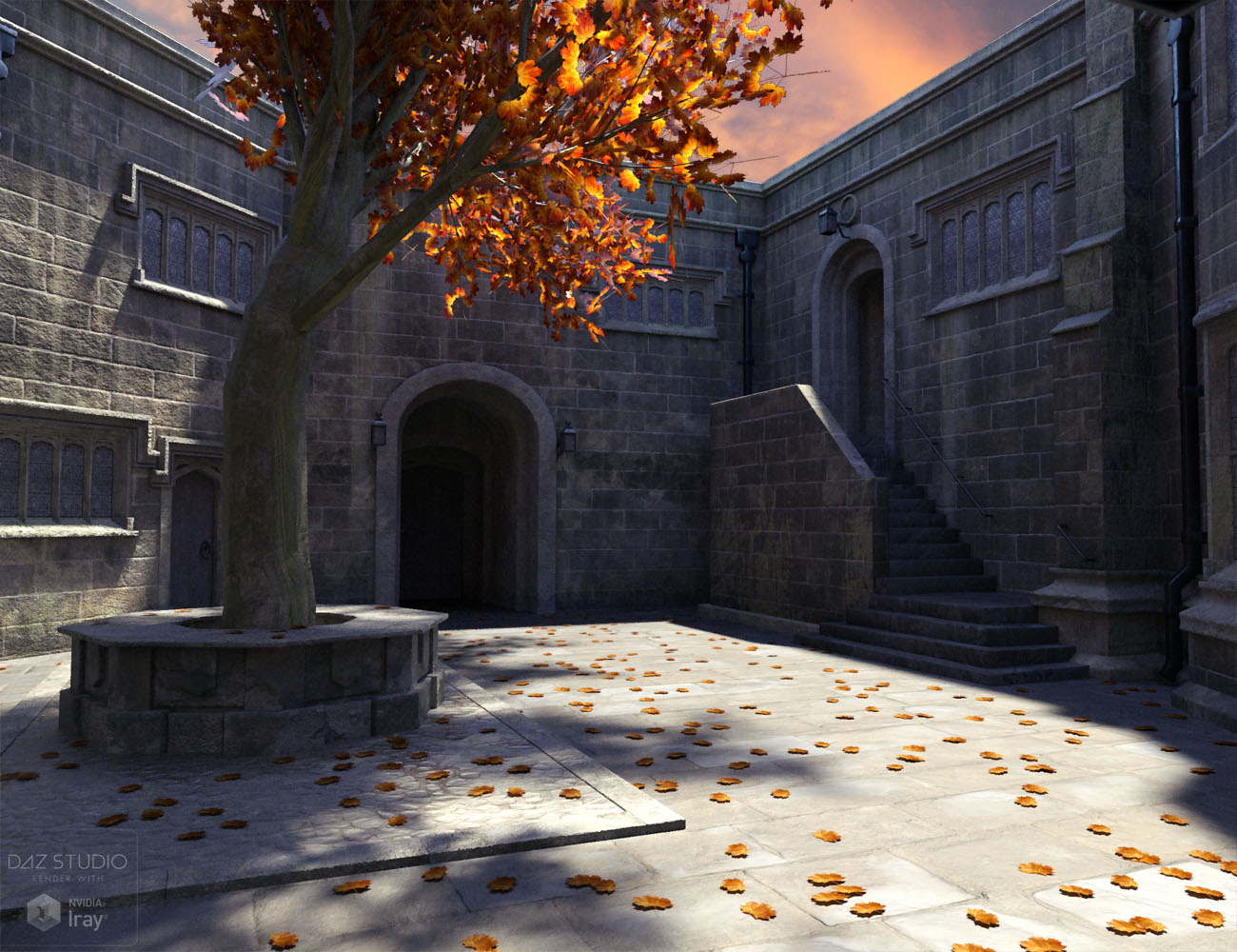 Medieval Courtyard | Daz 3D