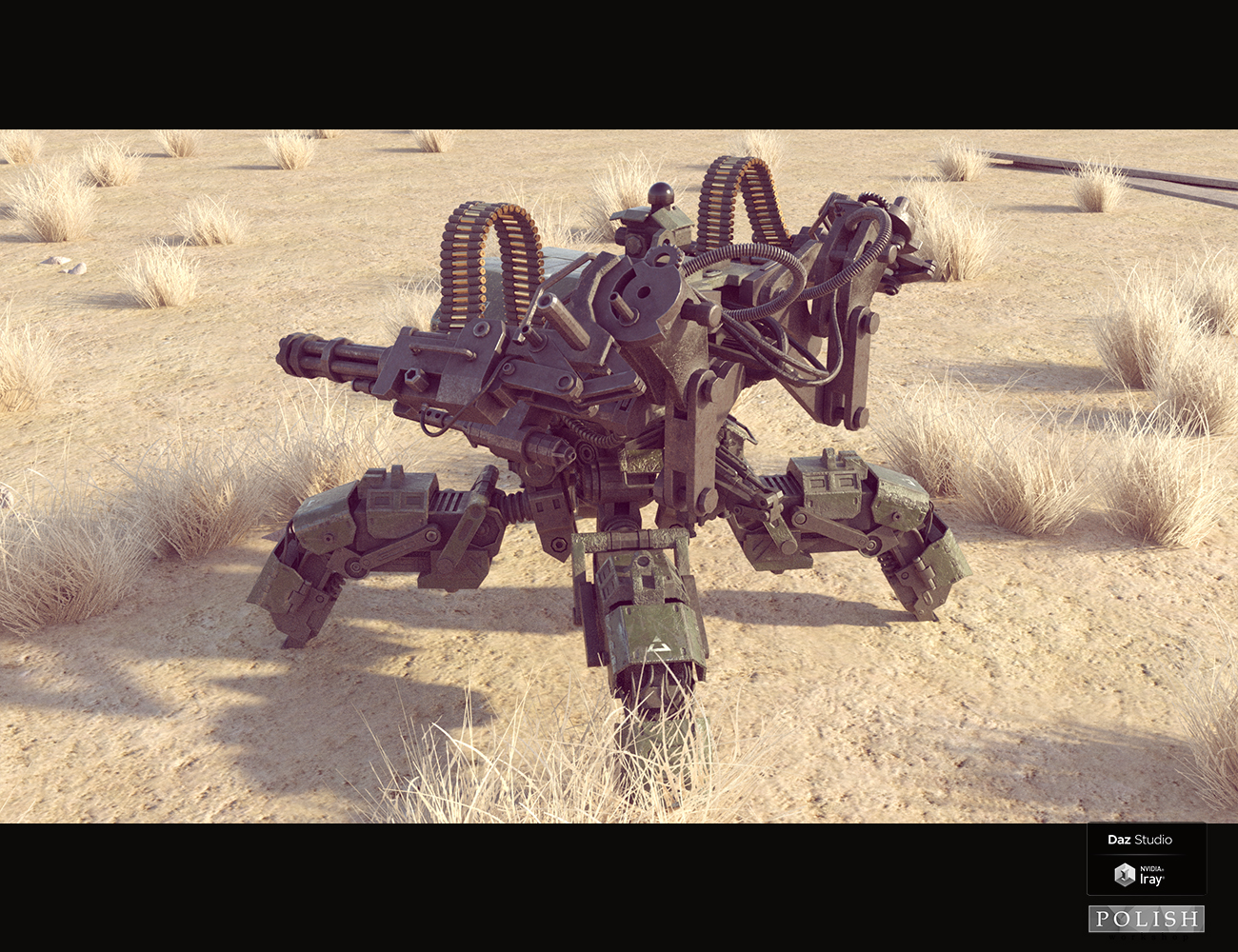 Sci-Fi Quad Mecha | Daz 3D