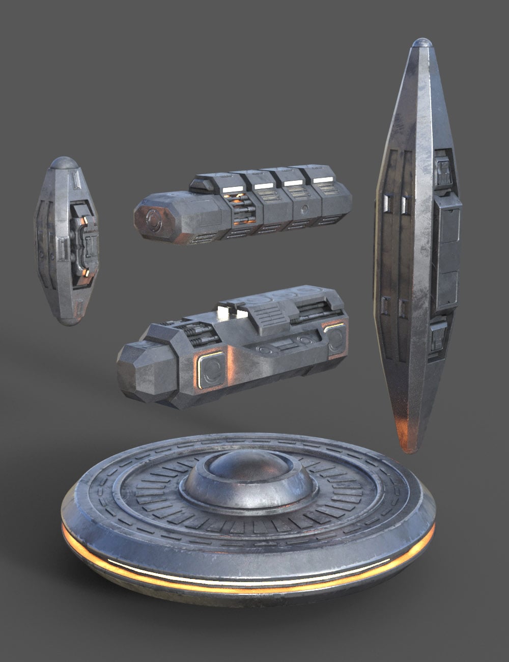 Modular Starship Kit | Daz 3D