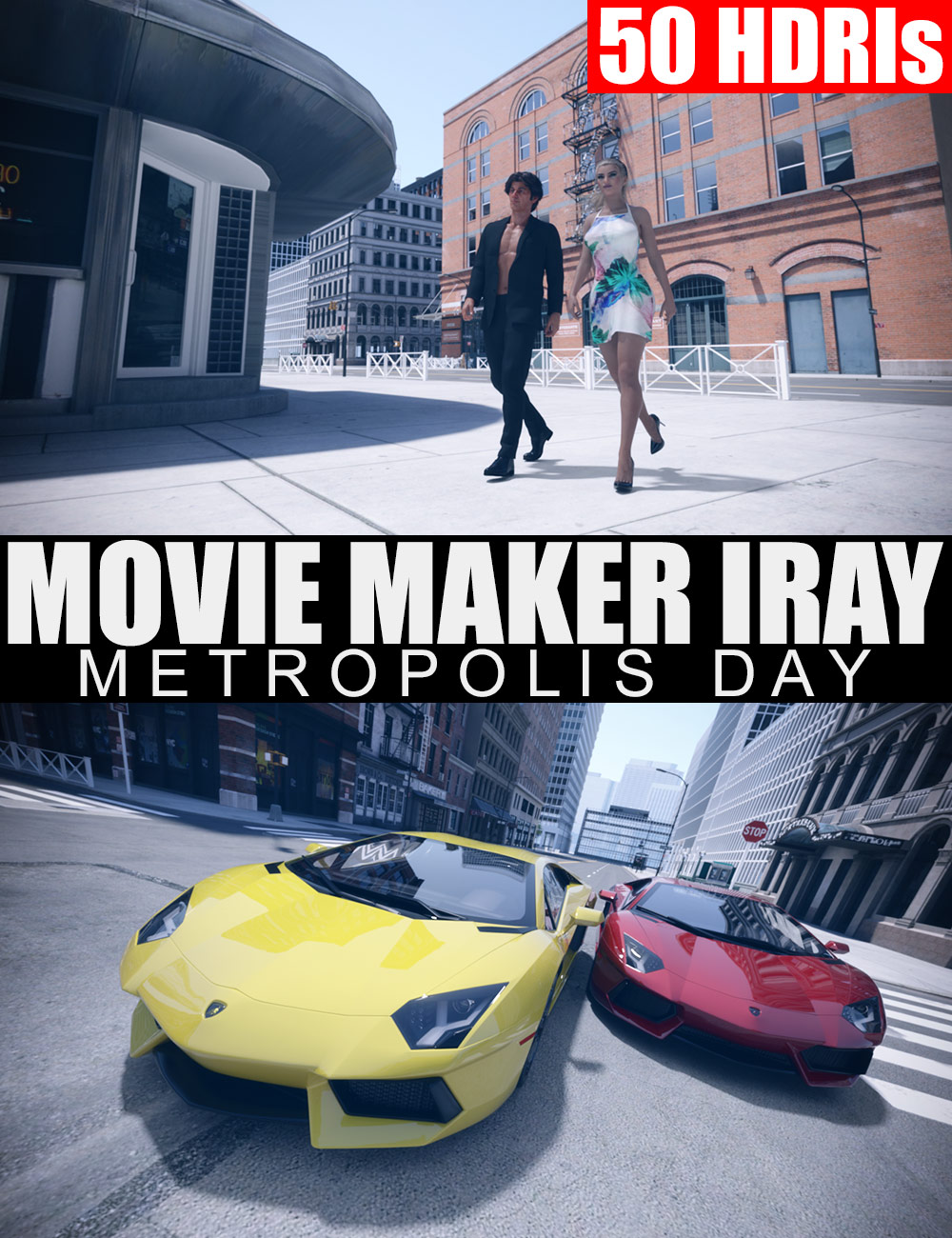 50 HDRIs - Movie Maker Iray - Metropolis Day | Daz 3D